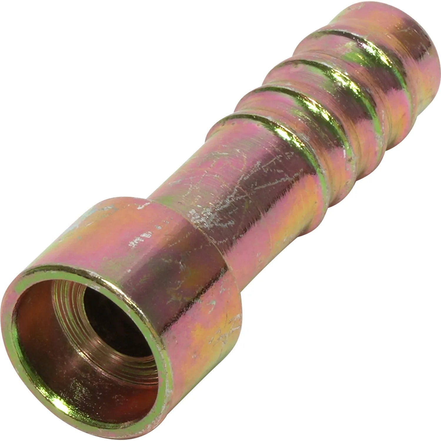 FT 0854C #8 Steel Straight Outer Weld-on Barb Fitting 8 WELDON 8BB ST