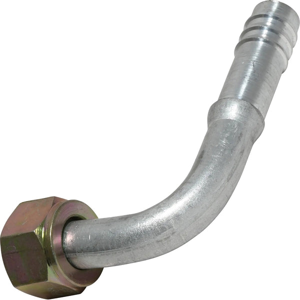 FT 1522C 8FOR-10BB ALUMINUM 90º FEMALE O-RING BARB FITTING